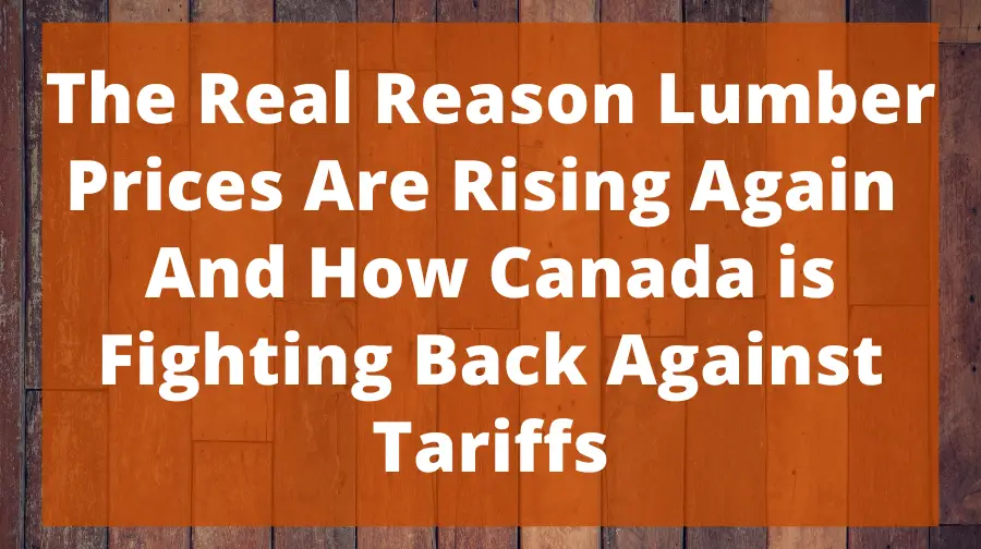 The Real Reason Lumber Prices Are Rising Again - And How Canada is ...